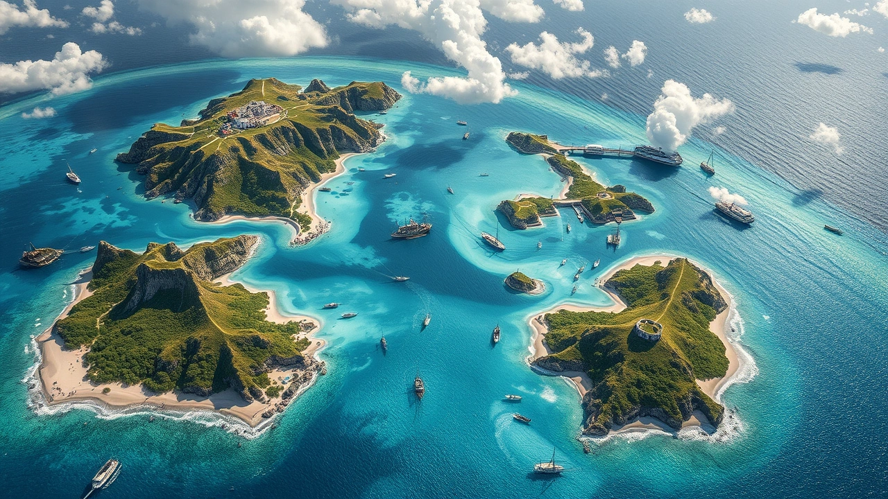 Géographie des Îles Turks et Caïques : Archipel, Climat, Récifs et ...