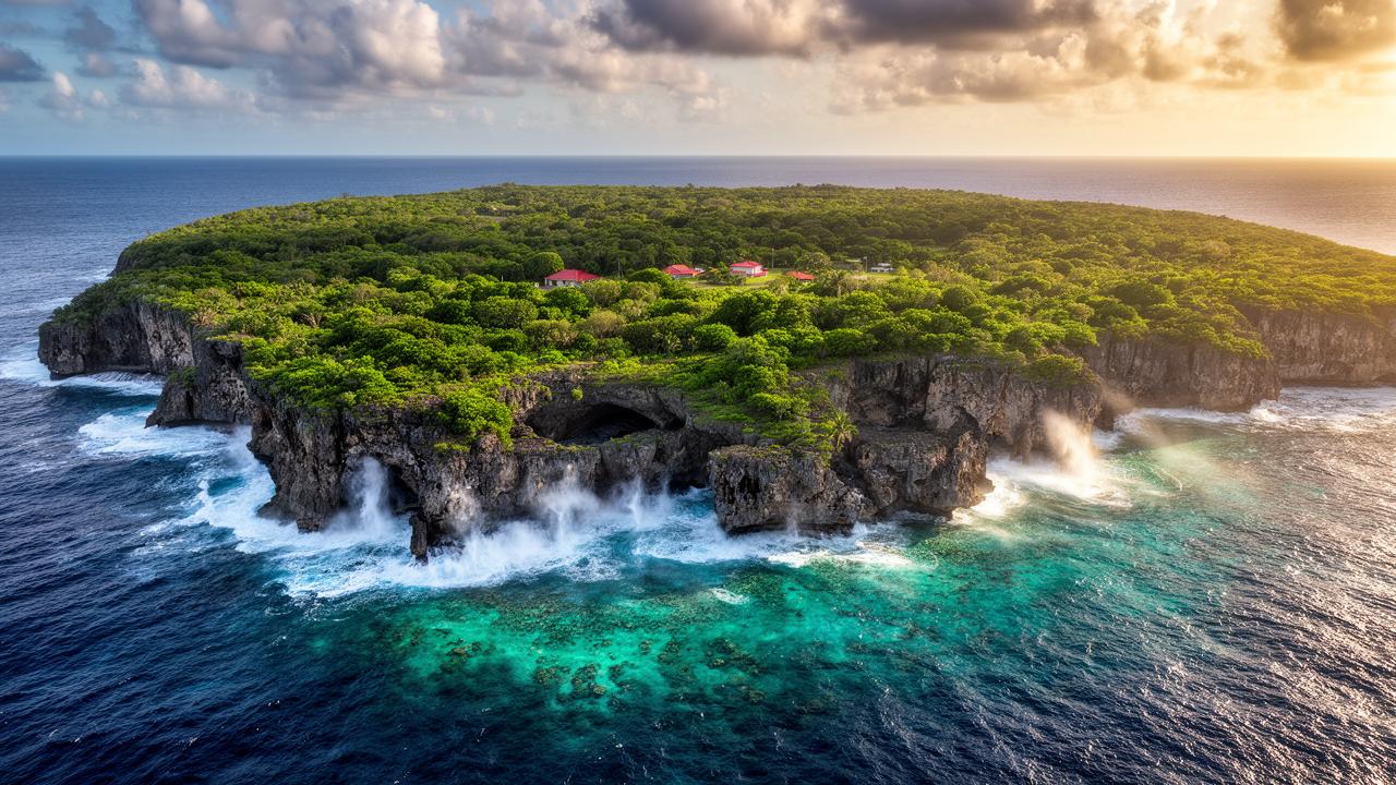 Géographie de Niue : L'île corallienne surélevée du Pacifique Sud